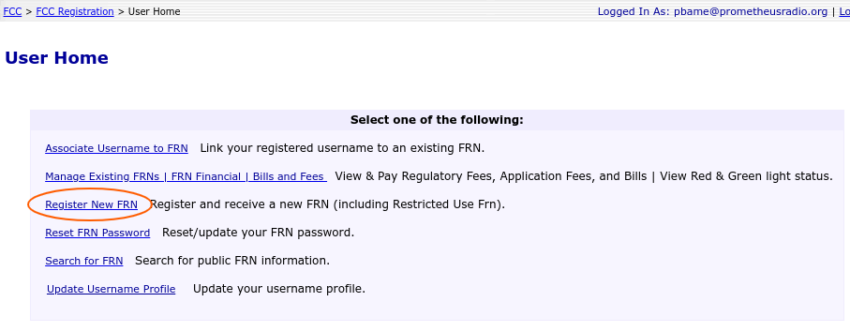 Get an FCC Username and FRN (FCC Registration Number) – Prometheus ...