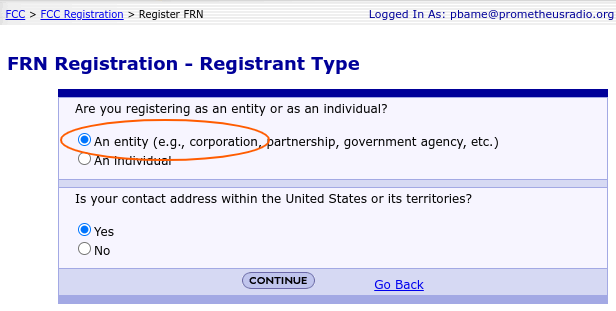 Get an FCC Username and FRN (FCC Registration Number) – Prometheus ...