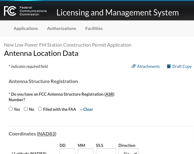 FCC Low Power FM Application, Technical Sections – Prometheus Radio Project